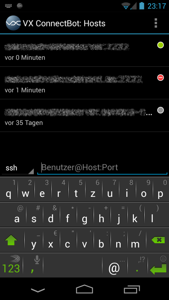 VX ConnectBot: SSH Client für Android | Webprosa